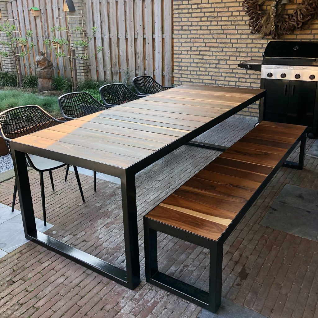 Tuintafel van Ipé horizontaal | Box One Design